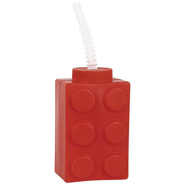 Red Brick Shaped Cup with Straw and Lid, 17 fl oz. - Walmart.ca