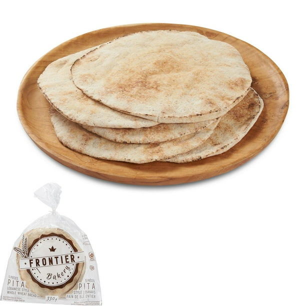 Frontier Bakery Lebanese Style Whole Wheat Pita Bread, 330 g - Walmart.ca