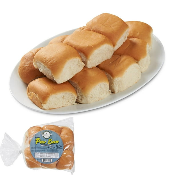 Frontier Bakery Eggless White Pav Buns, 504 g - Walmart.ca