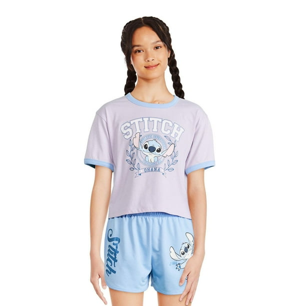 Disney Girls' Stitch Ringer Tee - Walmart.ca