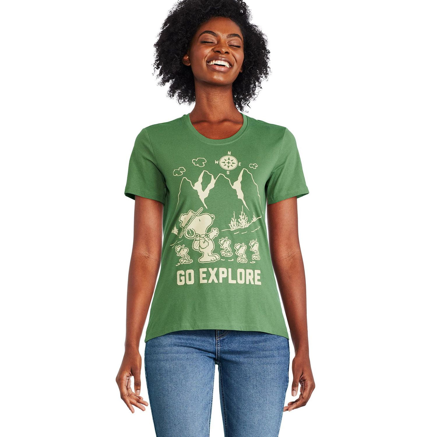 Click here for Peanuts Womens Snoopy Graphic Tee L prices