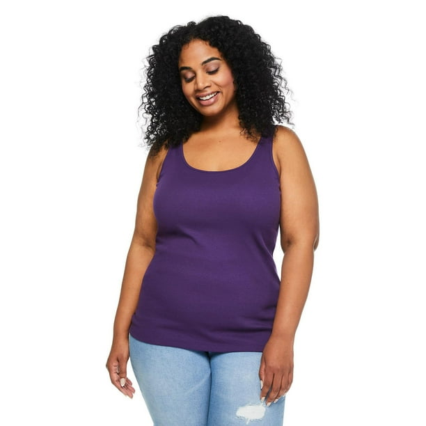 George Women's Plus Rib Tank, Sizes 1X-4X - Walmart.ca