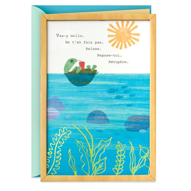 Hallmark Get Well Soon Card (Turtle Floating), Get Well Card for Anyone ...