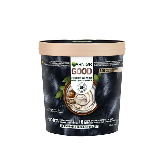 Garnier GOOD, Permanent Hair Dye, 100% Grey Coverage, No Ammonia, 1 ...