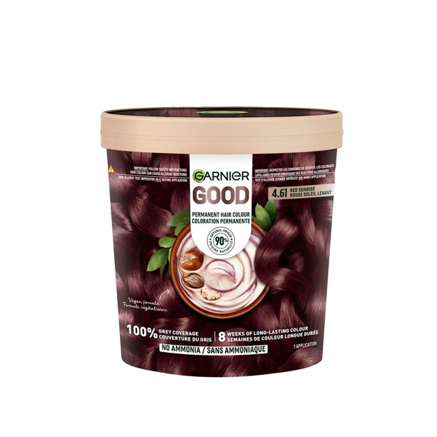 Garnier GOOD, Permanent Hair Dye, 100% Grey Coverage, No Ammonia, 1 ...