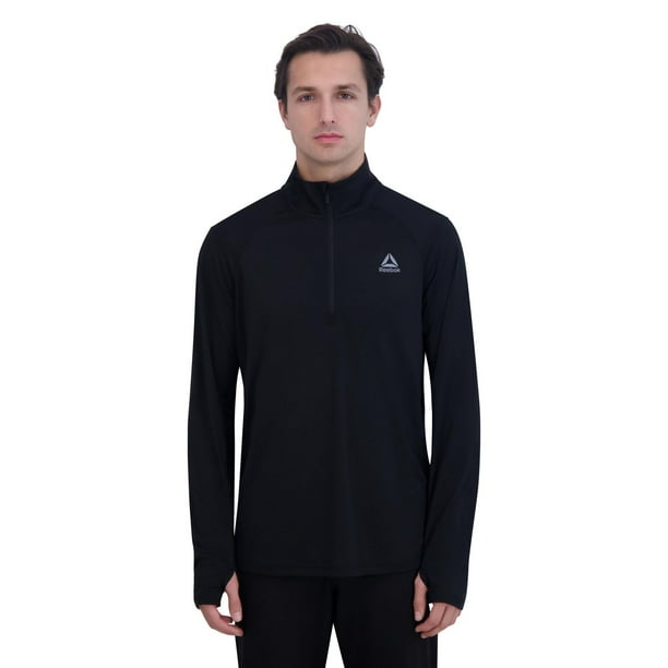 Reebok Men's Trail Quarter Zip Mock Long Sleeve Top - Walmart.ca