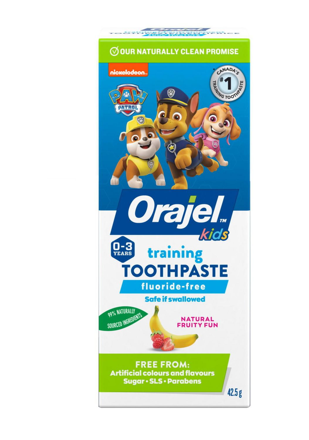 Orajel Kids Paw Patrol Fluoride-Free Training Toothpaste | Walmart Canada