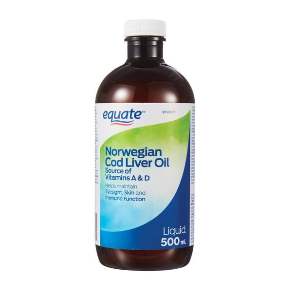 Equate Norwegian Cod Liver Oil, 500mL - Walmart.ca