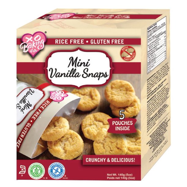 XO GF Cookies Vanilla Snaps, 5X28G - Walmart.ca