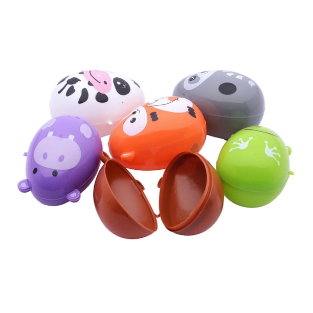 Fillable Plastic Easter Eggs with Animal Faces, 12 Count, by Way To ...