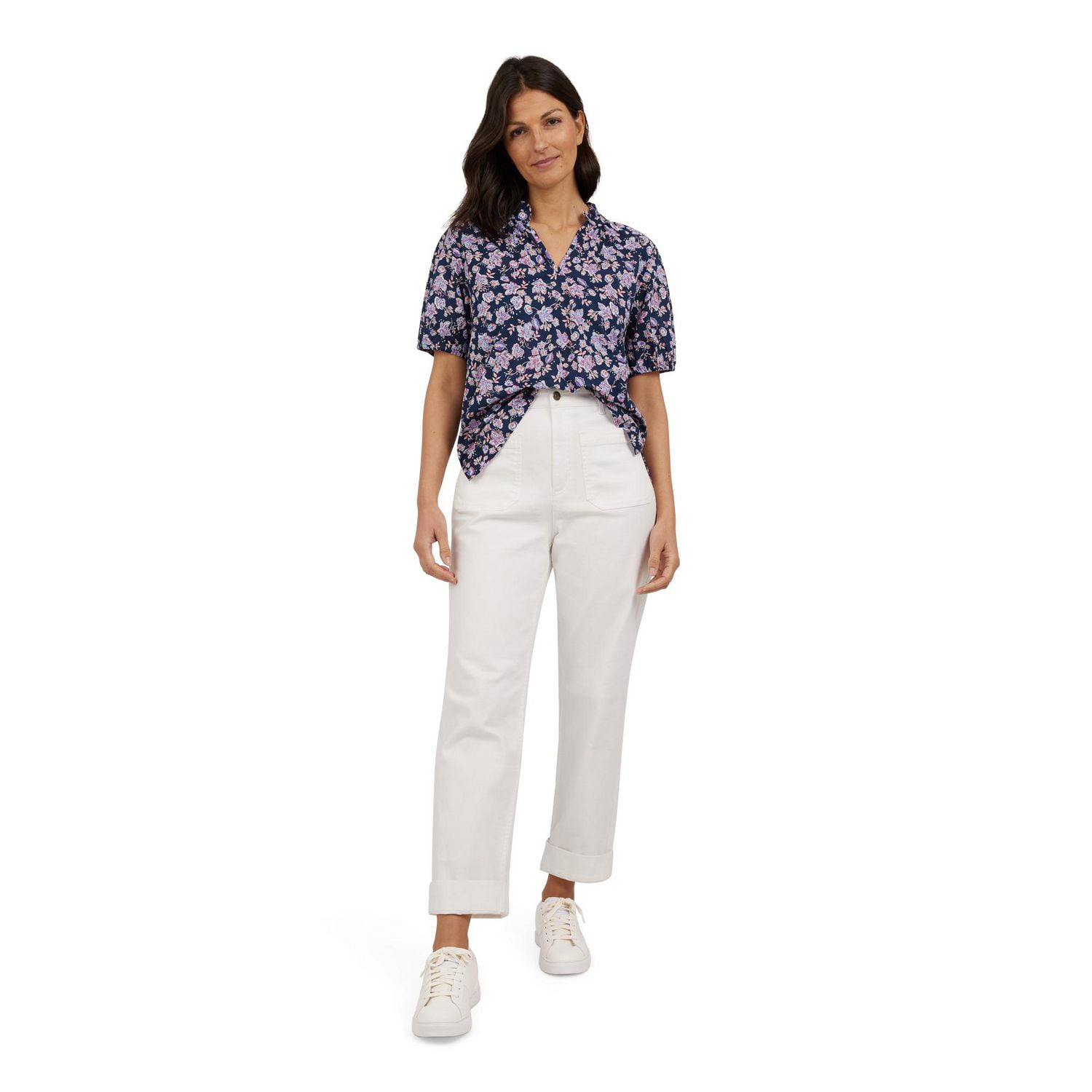 CHAPS RUFFLE BLOUSE, CHAPS RUFFLE BLOUSE - Walmart.ca