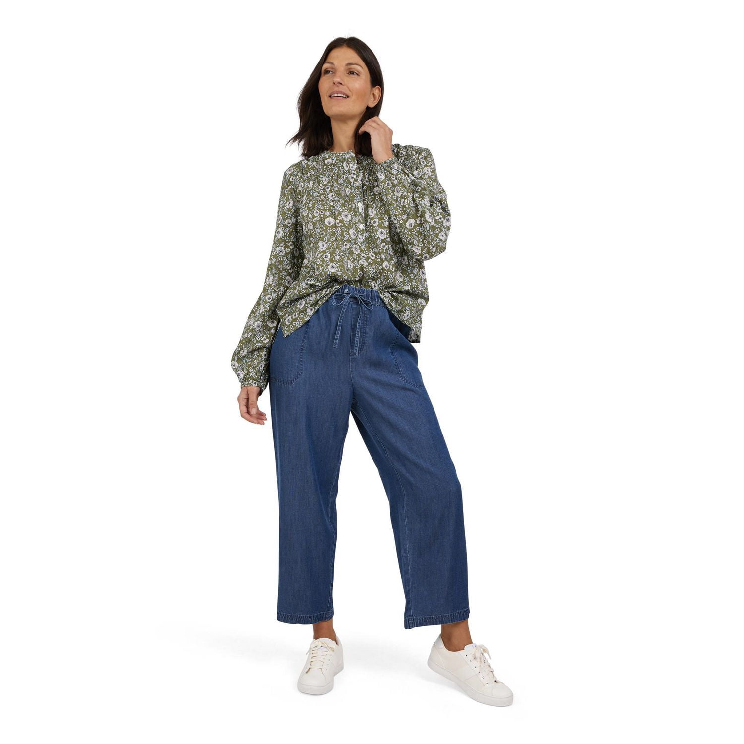 CHAPS LS YOKE BLOUSE, CHAPS LS YOKE BLOUSE - Walmart.ca