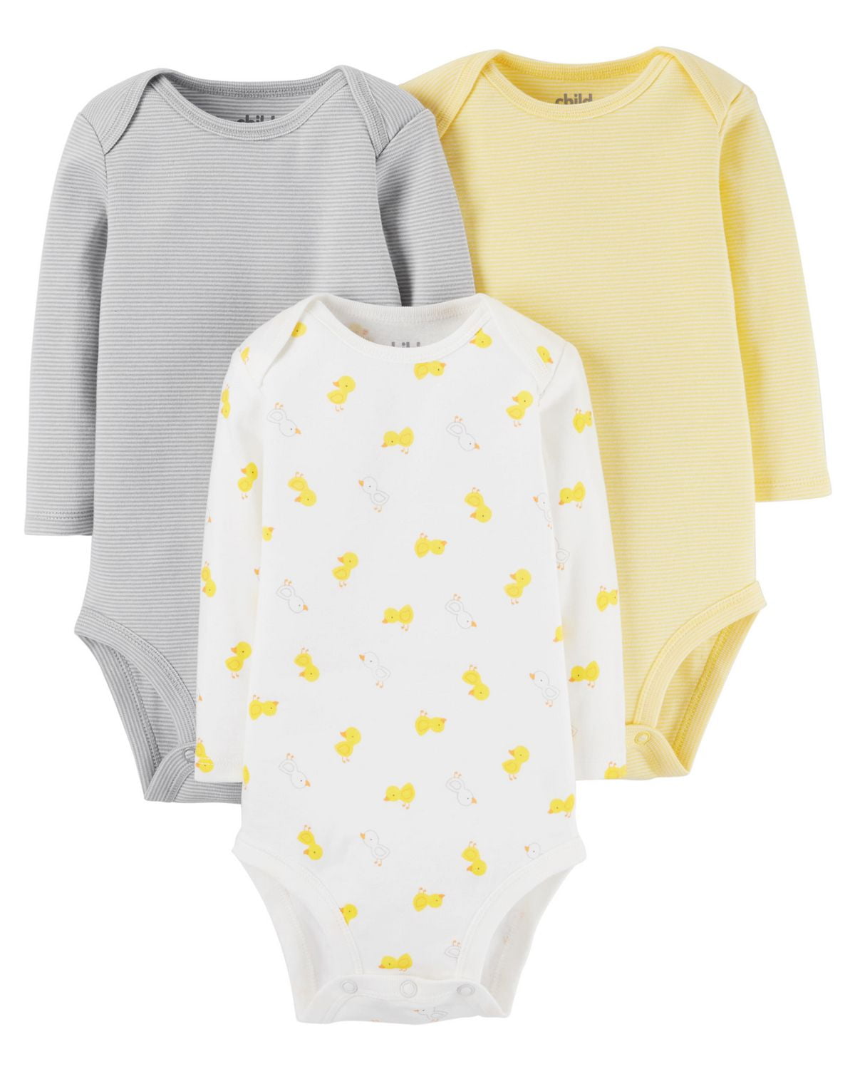 Emballage de 3 manche longue cache-couches pour nouveau-née Fille Child ...