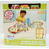 Wooden Train Set 65 pcs, Wooden Train Set - Walmart.ca