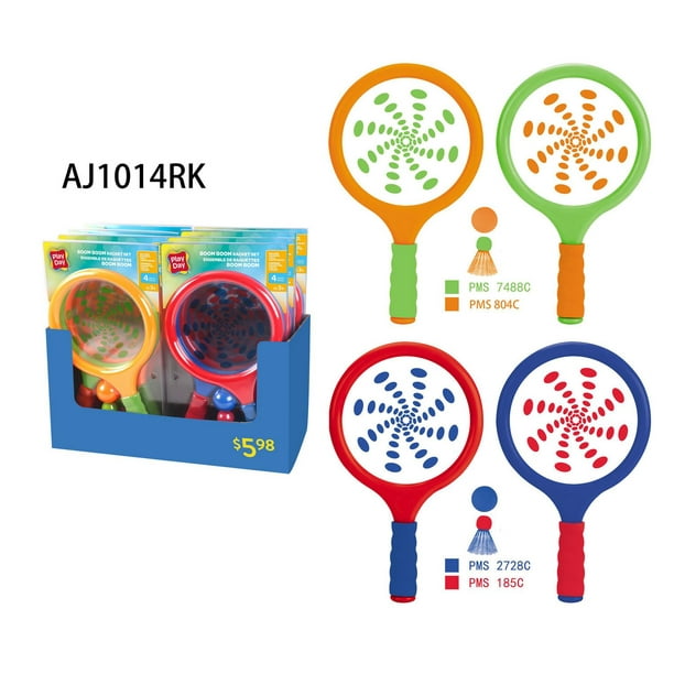 Boom Boom Racket Game Set with 2 Rackets, Ball and Shuttlecock ...