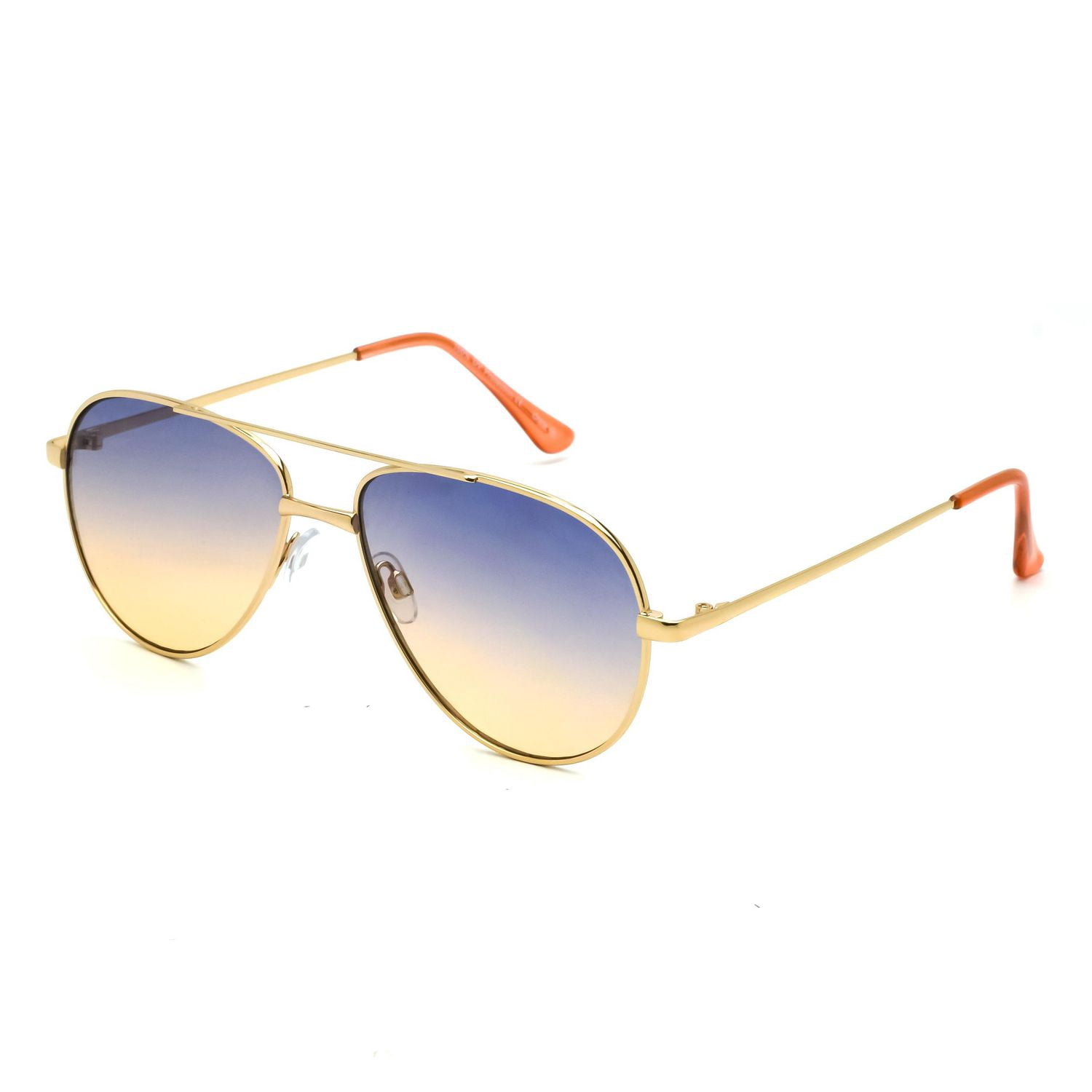 Click here for No Boundaries Gold And Peach Aviator Sunglasses On... prices