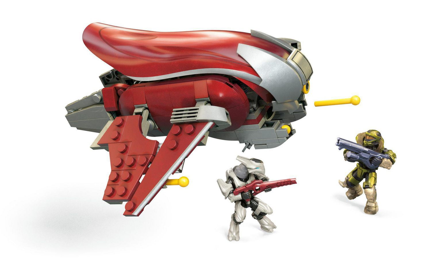 Mega Construx Halo Banshee Breakout vehicle Halo Infinite Construction Set with Spartan Recon character figure Building Toys for Kids