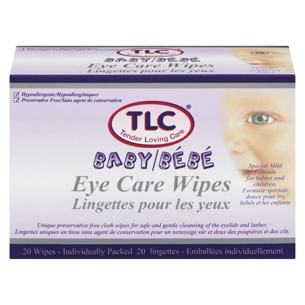 TLC BABY EYE CARE WIPES 20'S, TLC: The Only Way To Care - Walmart.ca
