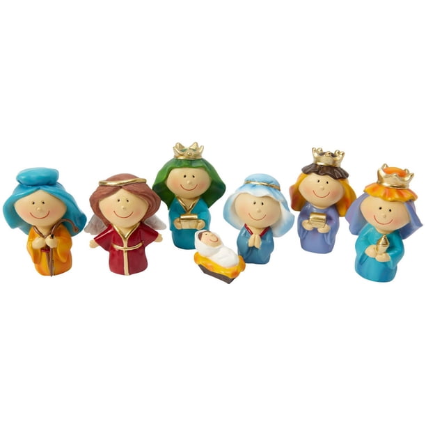 Holiday Time Christmas Youth Nativity Set, 6.1" x 2.05" x 6.02 ...