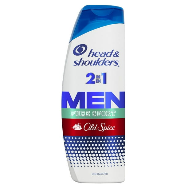 Head & Shoulders Old Spice Pure Sport 2-in-1 Anti-Dandruff Shampoo + Conditioner for Men, 370ML ...