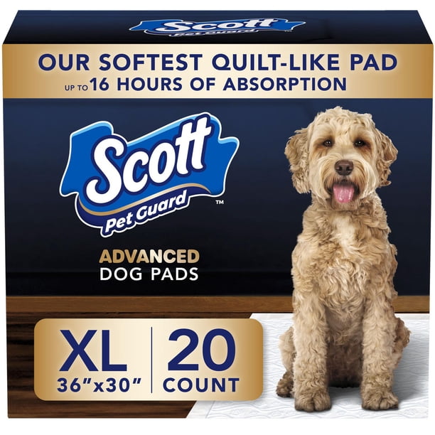 Scott Pet Guard Advanced Dog Pads - Dog Training Pee Pads for Puppies ...