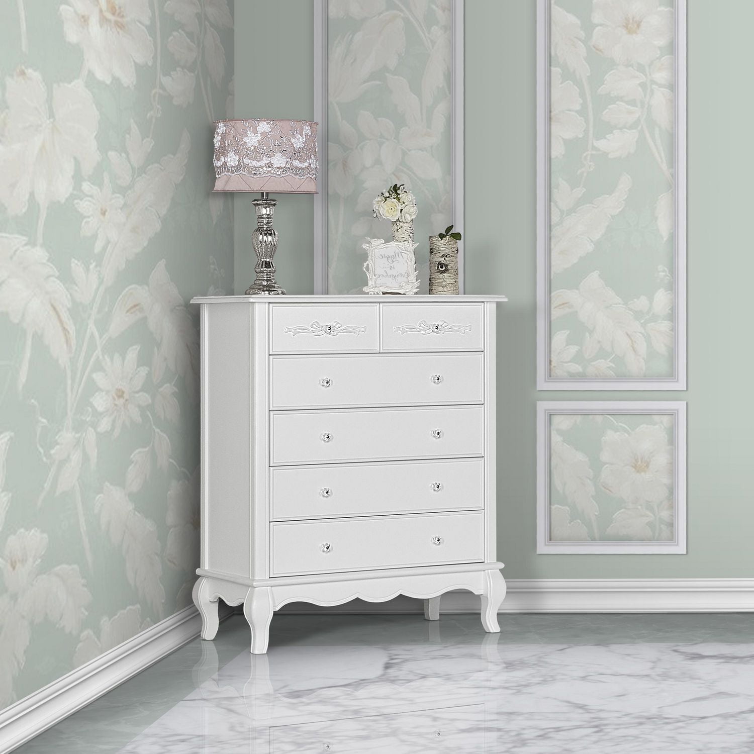 Evolur aurora 5 drawer tall chest store