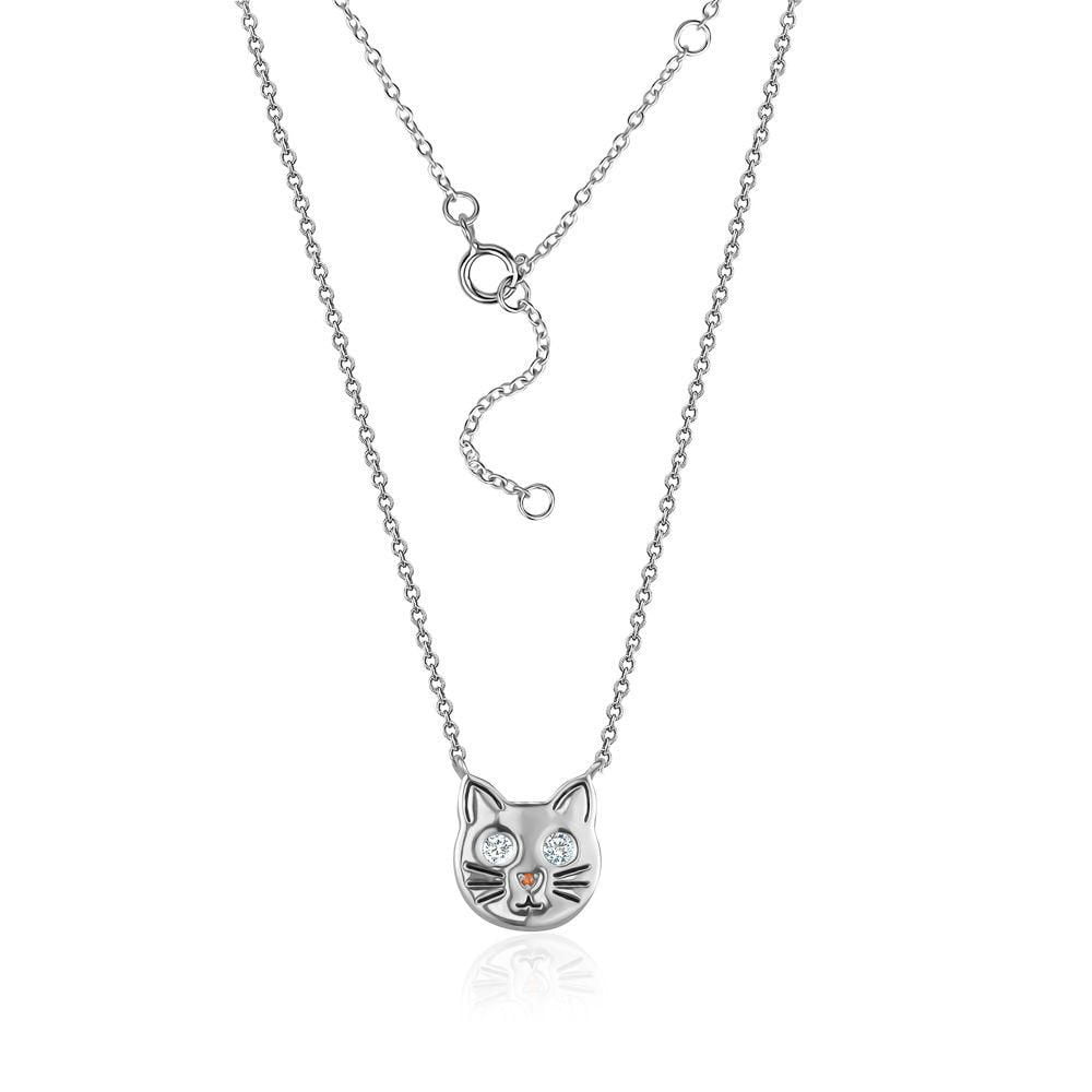 Click here for Luxury Designs Sterling Silver Cat Necklace 18 prices