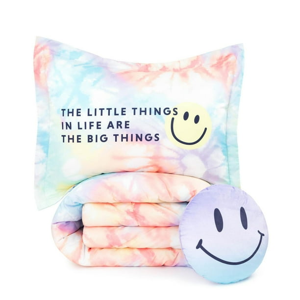 Justice Tie-Dye 3-Piece Twin/Full Reversible Comforter Set with ...