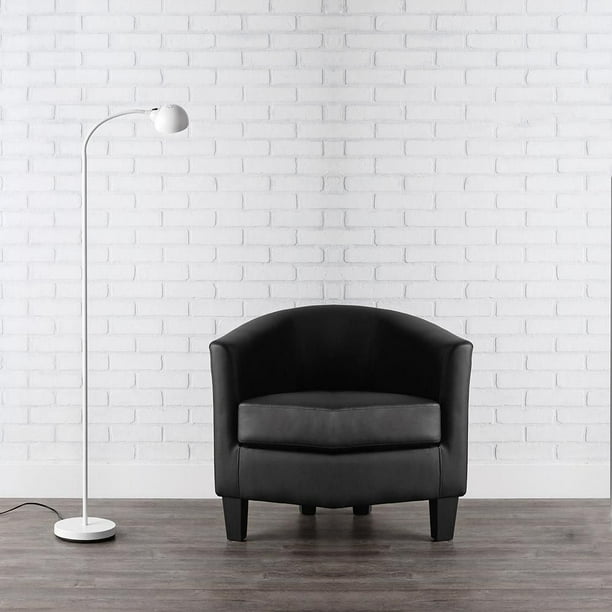 MAINSTAYS White Gooseneck LED Floor Lamp with Plastic Shade - Walmart.ca