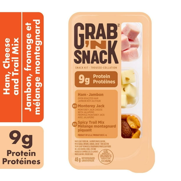 Grab 'N Snack Ham Cheese and Trail Mix Snack Kit, 48 g - Walmart.ca