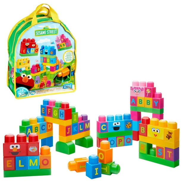 Mega Bloks Sesame Street Let's Build Sesame Street Big Building Blocks ...