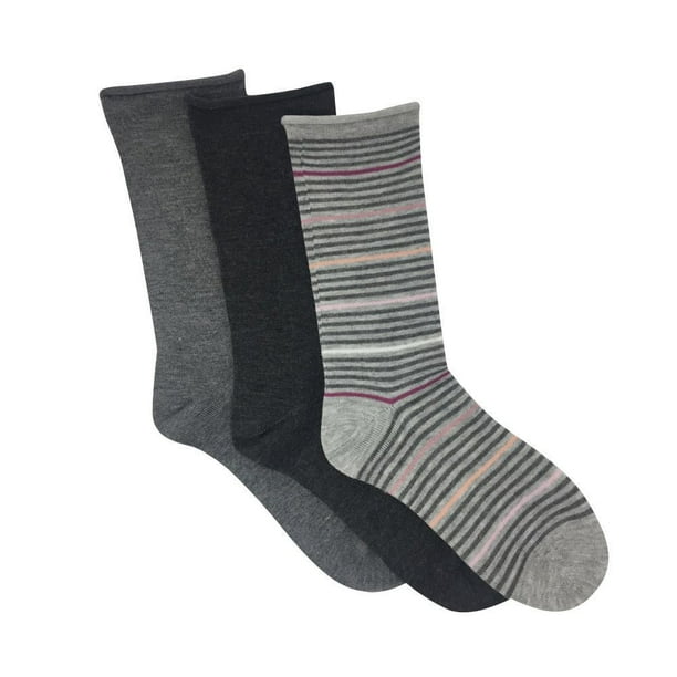 Secret® Ladies 3pk Bamboo Crew Socks, Fits Sizes 6-10 - Walmart.ca