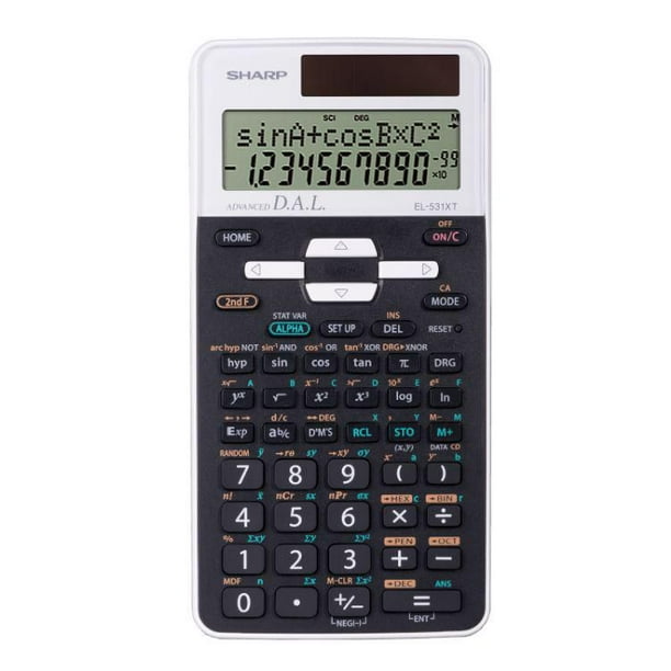 SHARP Scientific Calculator EL531XTWH, 273 Functions with D.A.L ...