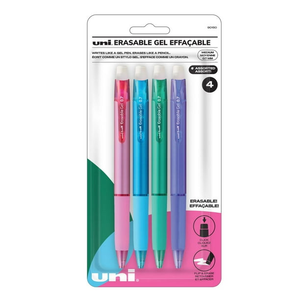 Uniball™ Stylos Gel Effaçables Rétractables Pointe Moyenne 0 7 Mm