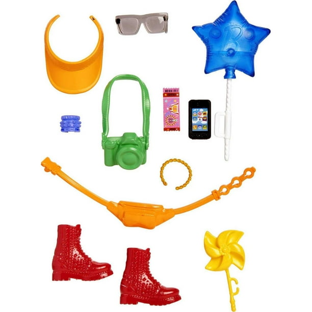 Barbie Accessories, Storytelling Pack for Barbie Dolls, Amusement Park ...