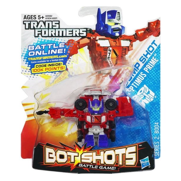 Transformers Bot Shots Battle GAME Series 2 Flip Shot Optimus Prime ...