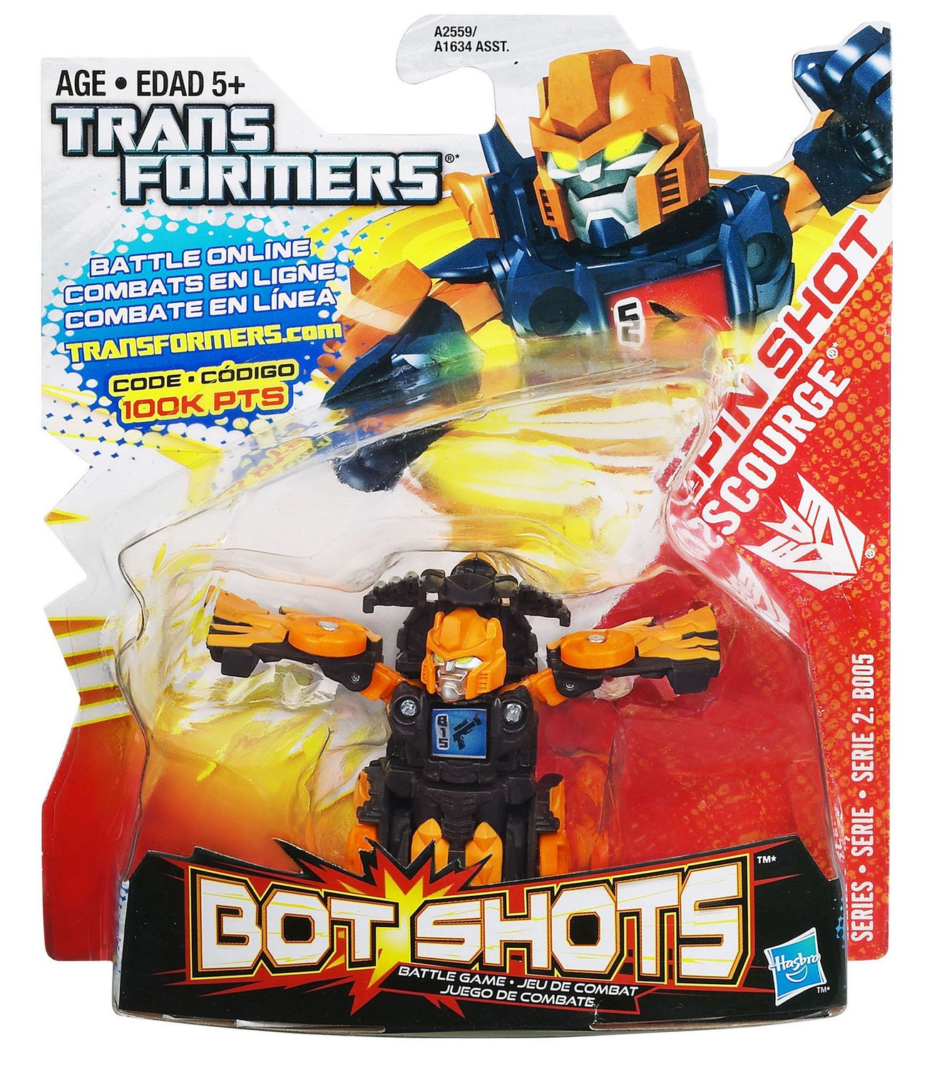 Transformers Bot Shots Battle GAME Series 2 Flip Shot Scourge Vehicle Walmart