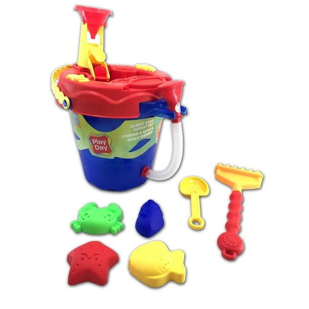 Play Day 10-Piece Beach Bucket Sand Toy Set - Walmart.ca