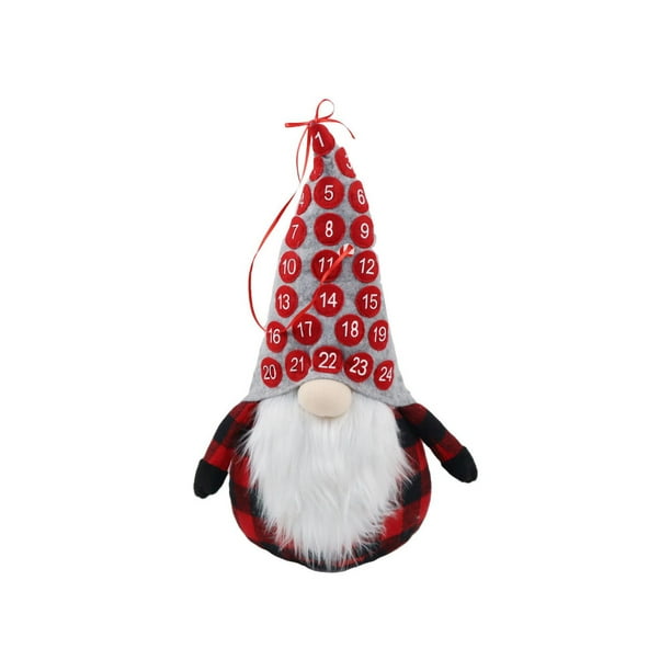 Holiday Time 18 inch Height Sitting Gnomes Calendar Decor, Multi Colors ...