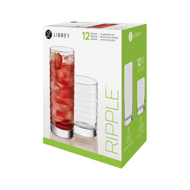 Libbey Ripple Glassware Set - Walmart.ca