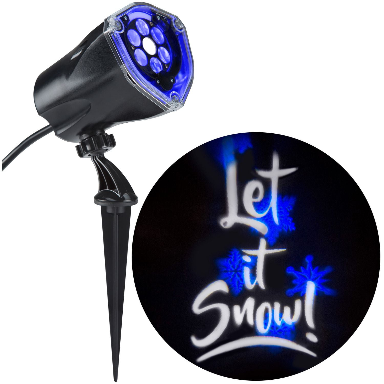 Gemmy Industries LightShow Projection Plus Whirl-a-Motion Let It Snow ...