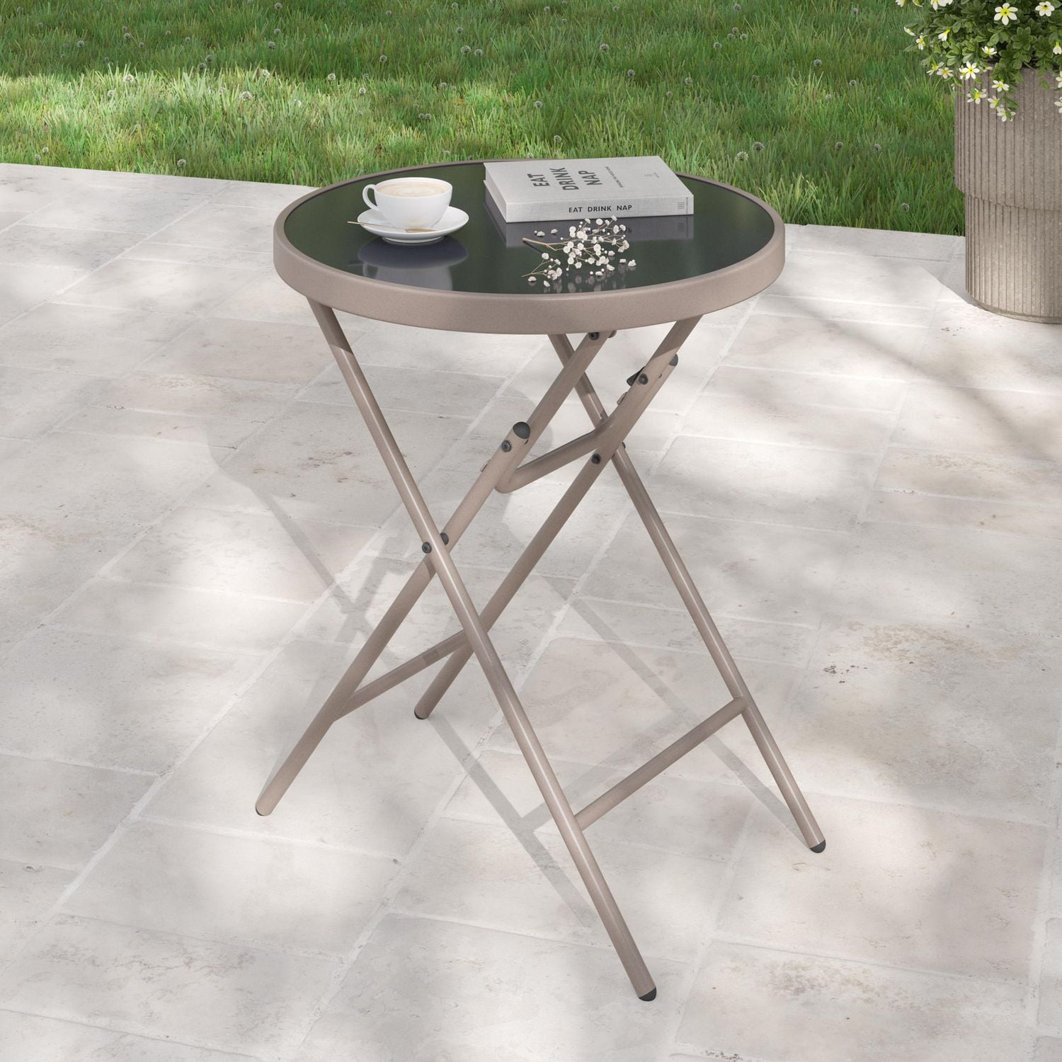 Mainstays Patio Side Accent Tables Walmart