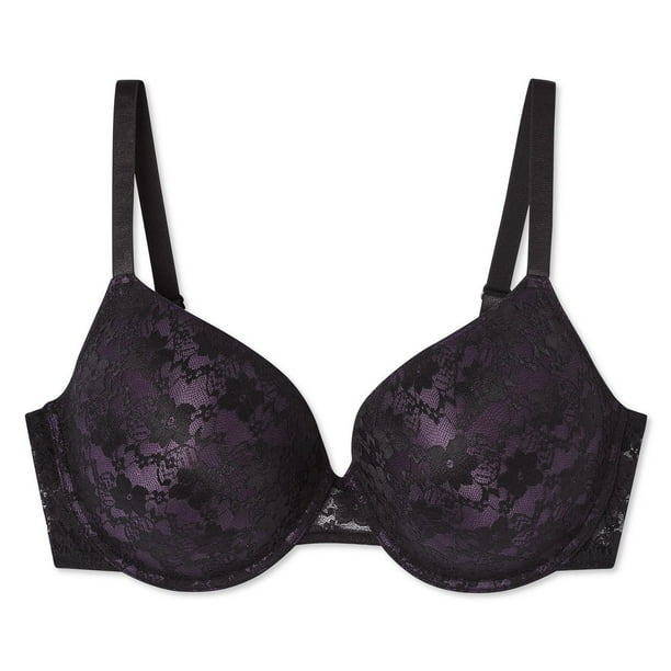 George Plus Women's Molded Lace T-shirt Bra, Sizes C38-42, D36-42, DD38 ...