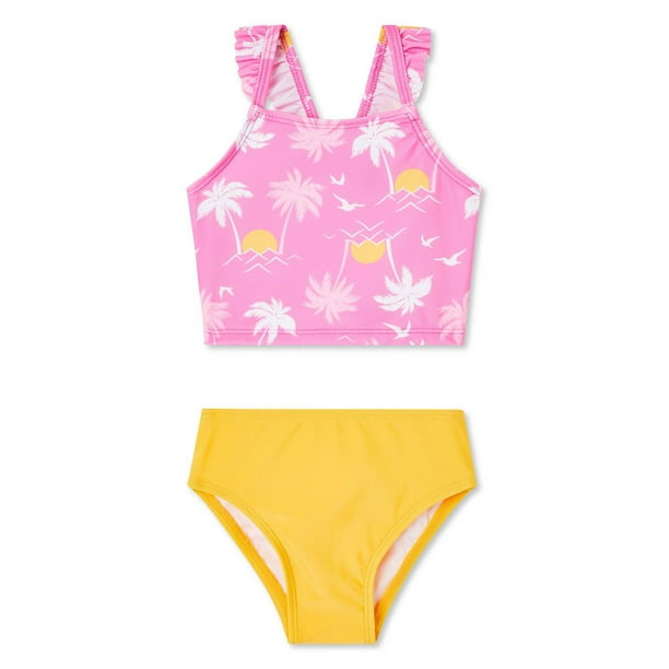 George Baby Girls' Ruffle Tankini 2-Piece Set - Walmart.ca