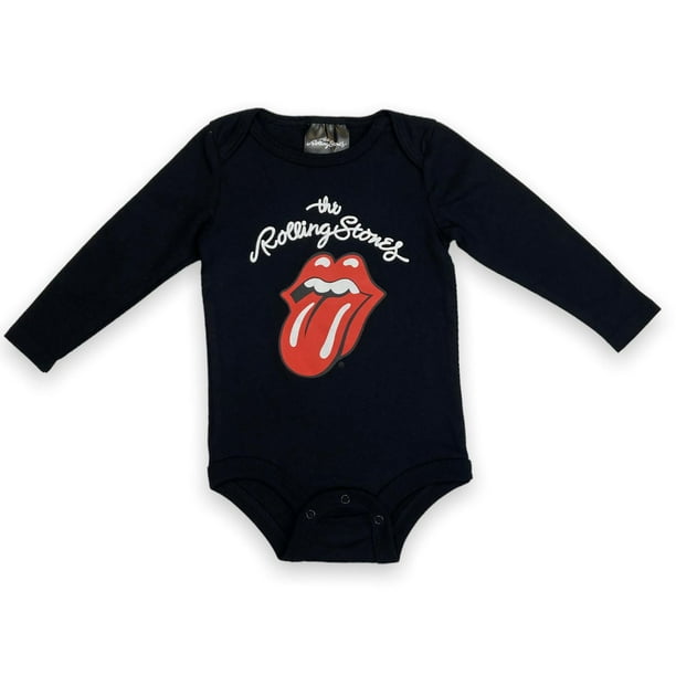 Rolling Stones Infant Long Sleeve Rib-knit crew neck Bodysuit, Rib-knit ...