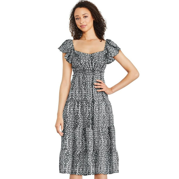 George Women's Ruffle Sleeve Dress - Walmart.ca