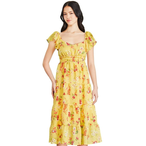George Women's Ruffle Sleeve Dress - Walmart.ca