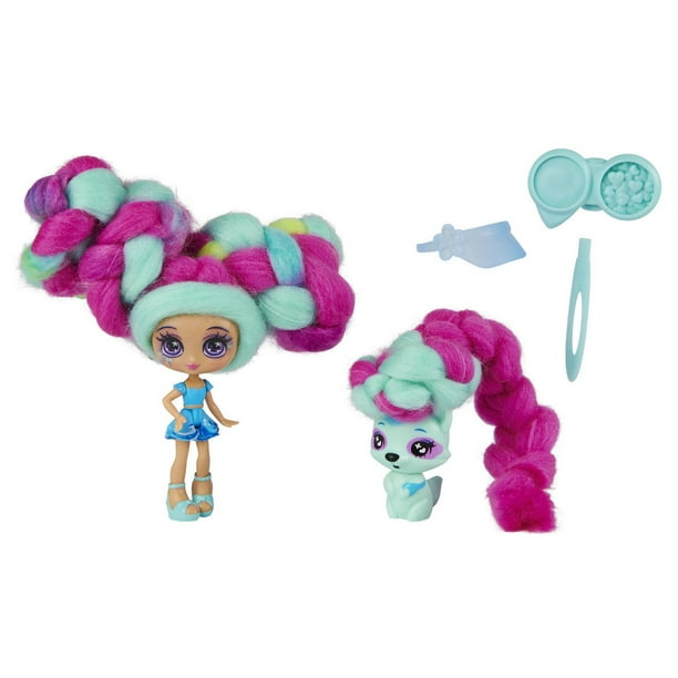 Candylocks, 2-Pack, Ocean Spray 3-inch Scented Collectible Doll and Pet ...