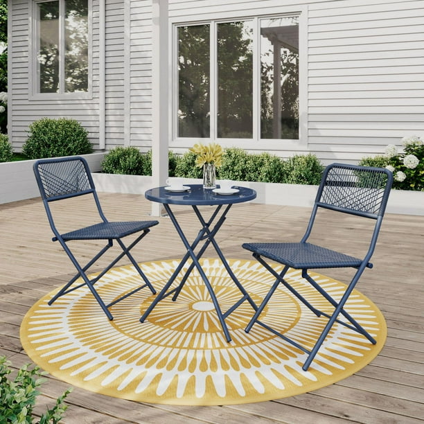 HOMETRENDS 3-Piece Patio Folding Bistro Set - Walmart.ca