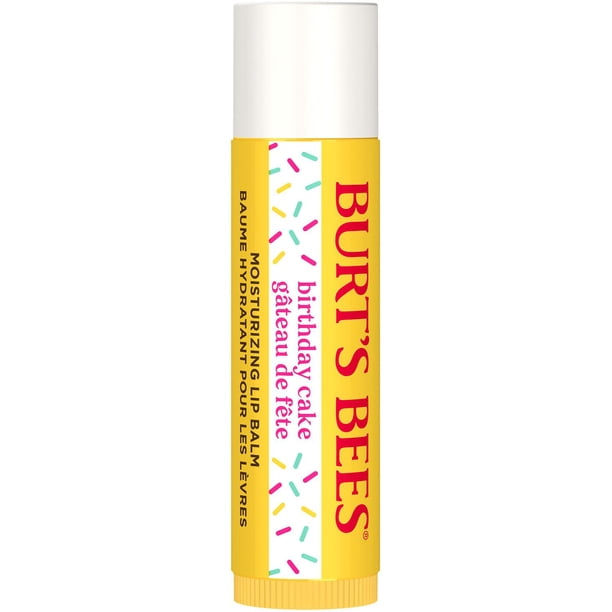 Burt's Bees 100% Natural Origin Moisturizing Lip Balm, Birthday Cake, 1 ...